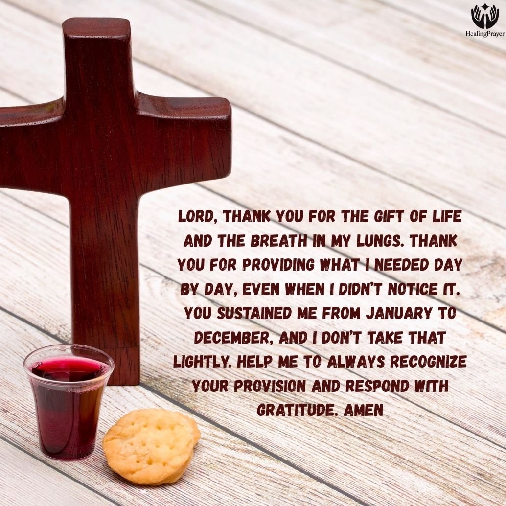 20+ Powerful Prayer to Thank God for the Year Ending
