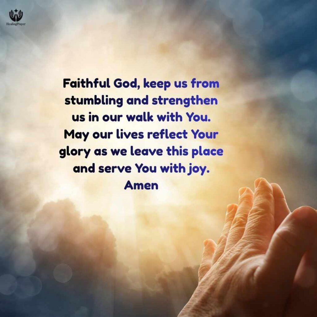 80+ Powerful Closing Prayer for Church Service & Scriptures