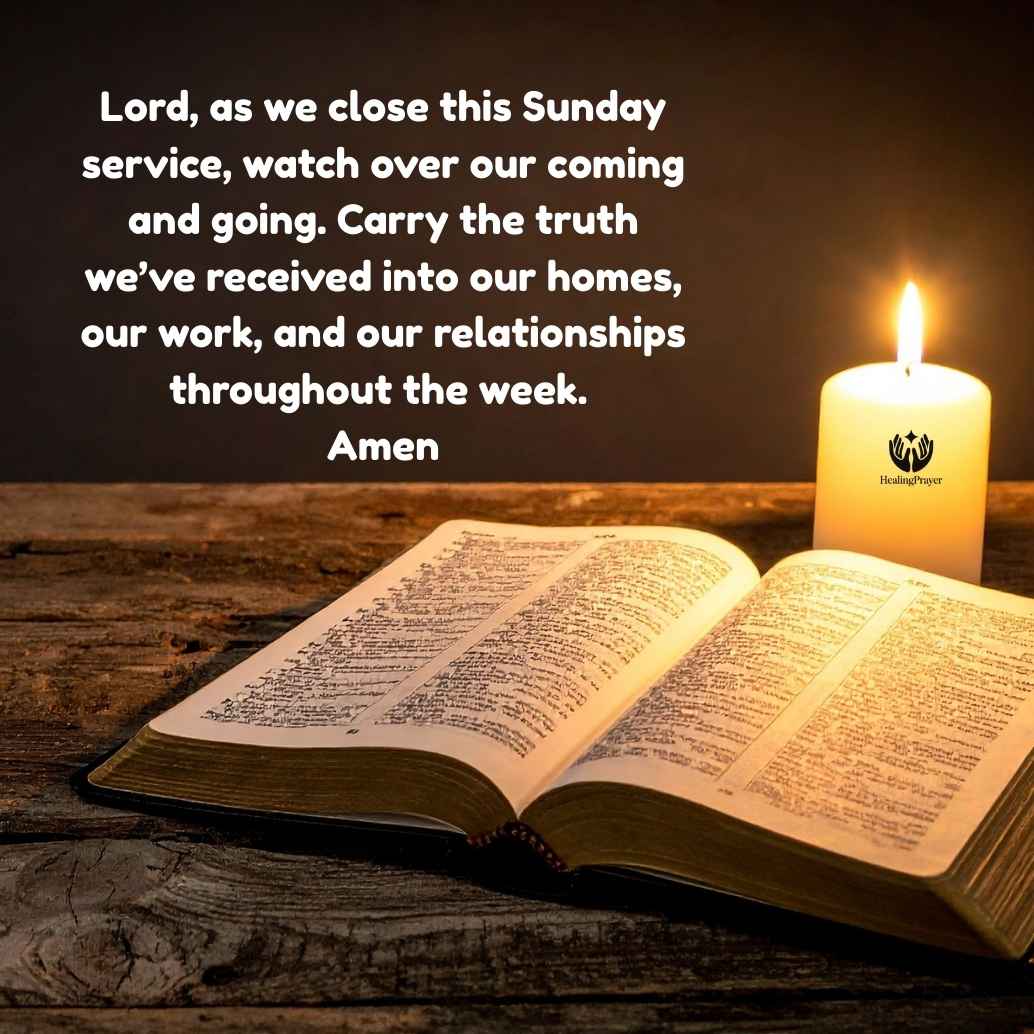 80+ Powerful Closing Prayer for Church Service & Scriptures