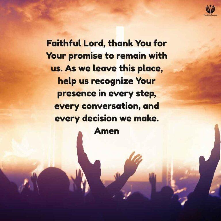 80+ Powerful Closing Prayer for Church Service & Scriptures