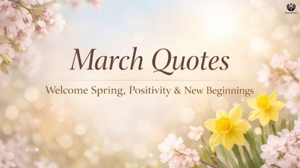 600+ Uplifting March Quotes to Welcome Spring & Positivity