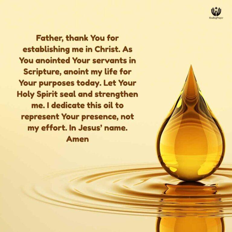 35+ Powerful Prayers for Anointing Oil with Scriptures